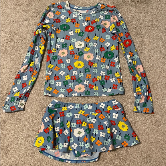 Hanna Andersson | Swim | Hanna Andersson Blue Floral Rash Guard Swim ...